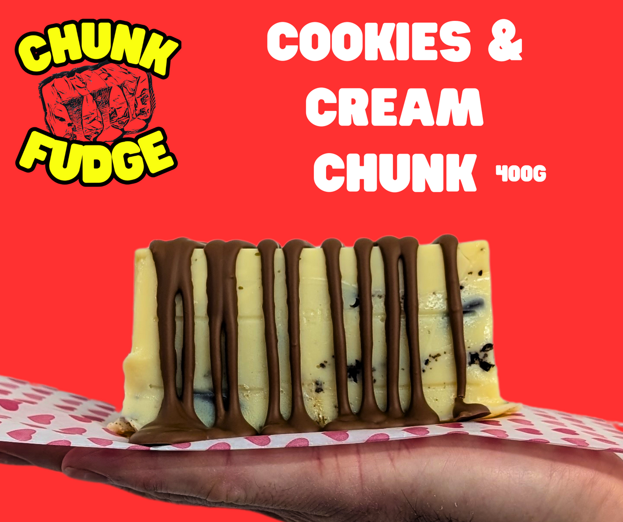 Cookies and Cream Fudge | Gourmet Fudge with Cookie Chunks